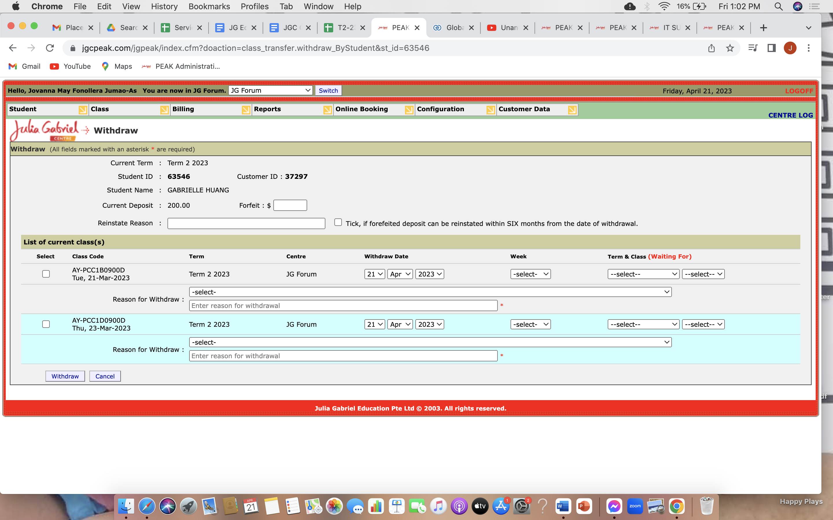 IT SUPPORT - JULIAGABRIEL EDUCATION