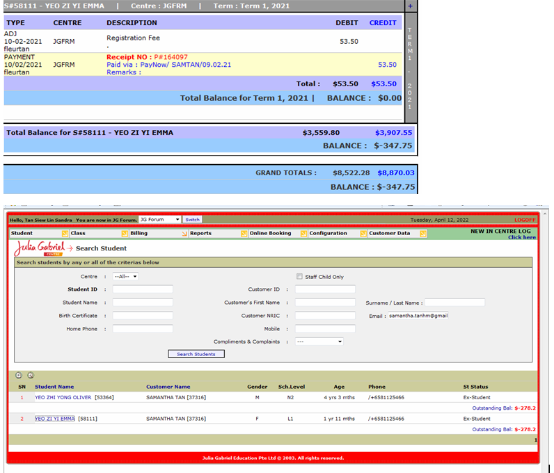 IT SUPPORT - JULIAGABRIEL EDUCATION